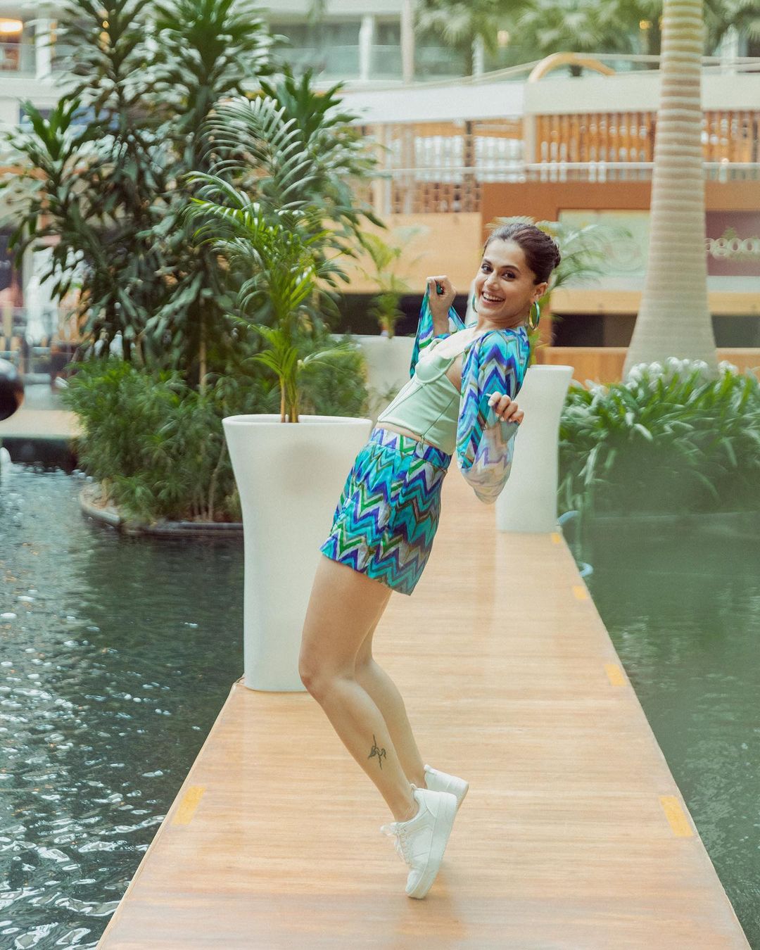 Taapsee Pannu Makes A Case For Monotone Dressing In Chic Blue Co-ord ...