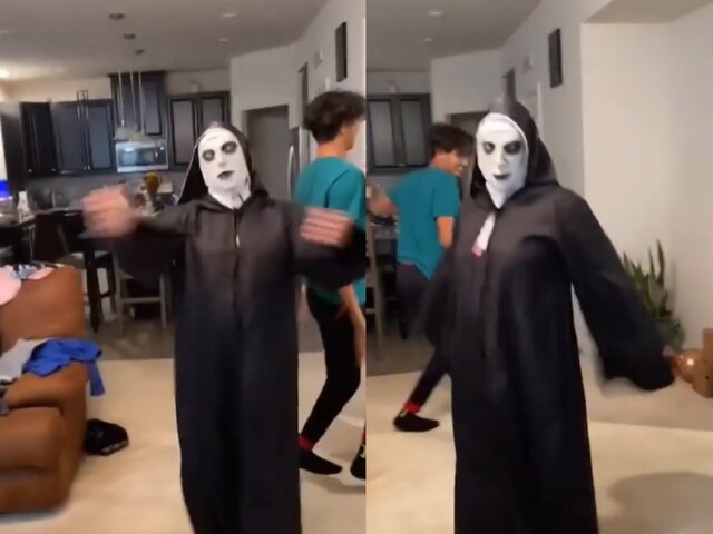 Halloween 2022: Man Dressed As 'The Nun' Performs Giddha, Internet ...