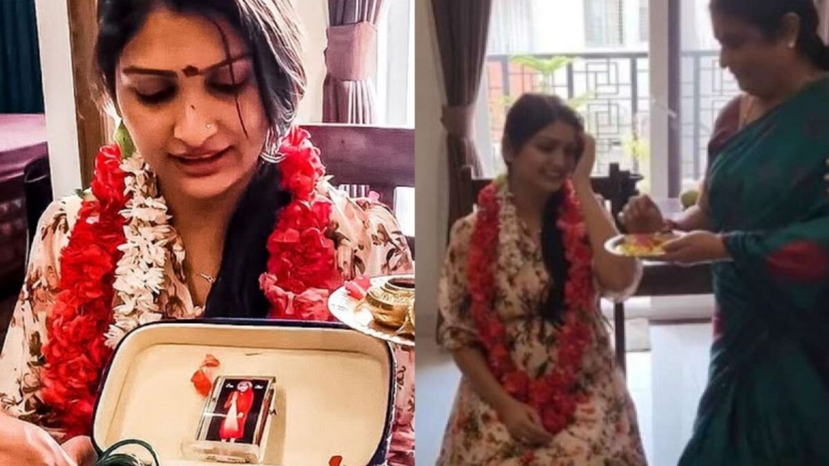 Watch: Divya Shridhar Gets Surprise Baby Shower From Sevvanthi Co-Stars ...