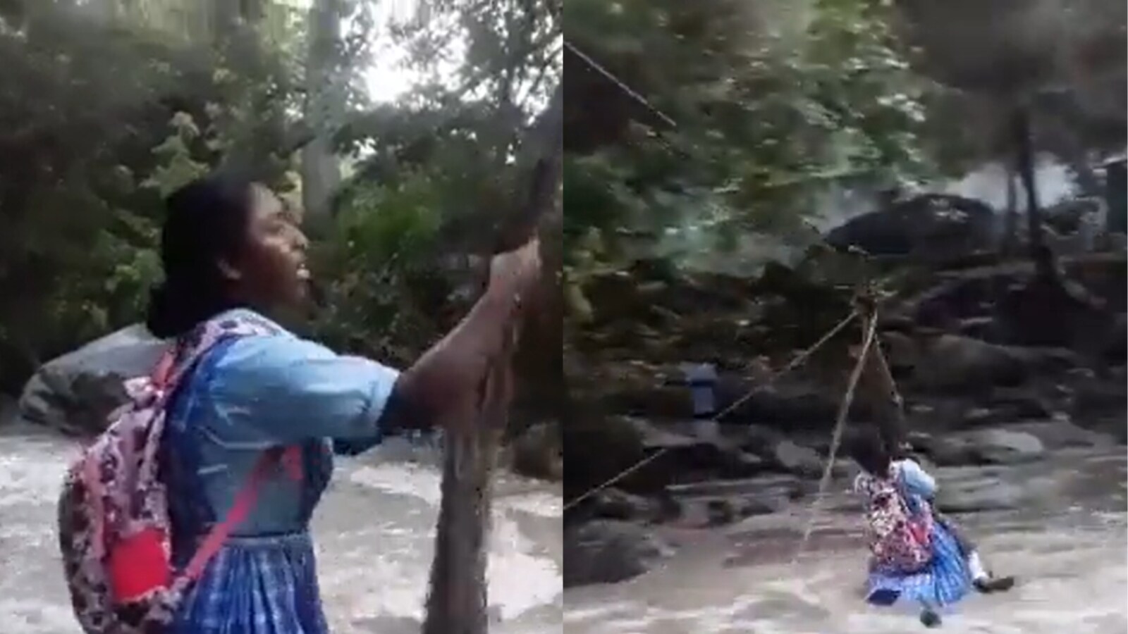 Girl Crosses River Using Zip Line to Attend School, Video Goes Viral ...