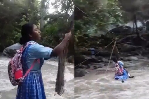 Girl Crosses River Using Zip Line to Attend School, Video Goes Viral ...