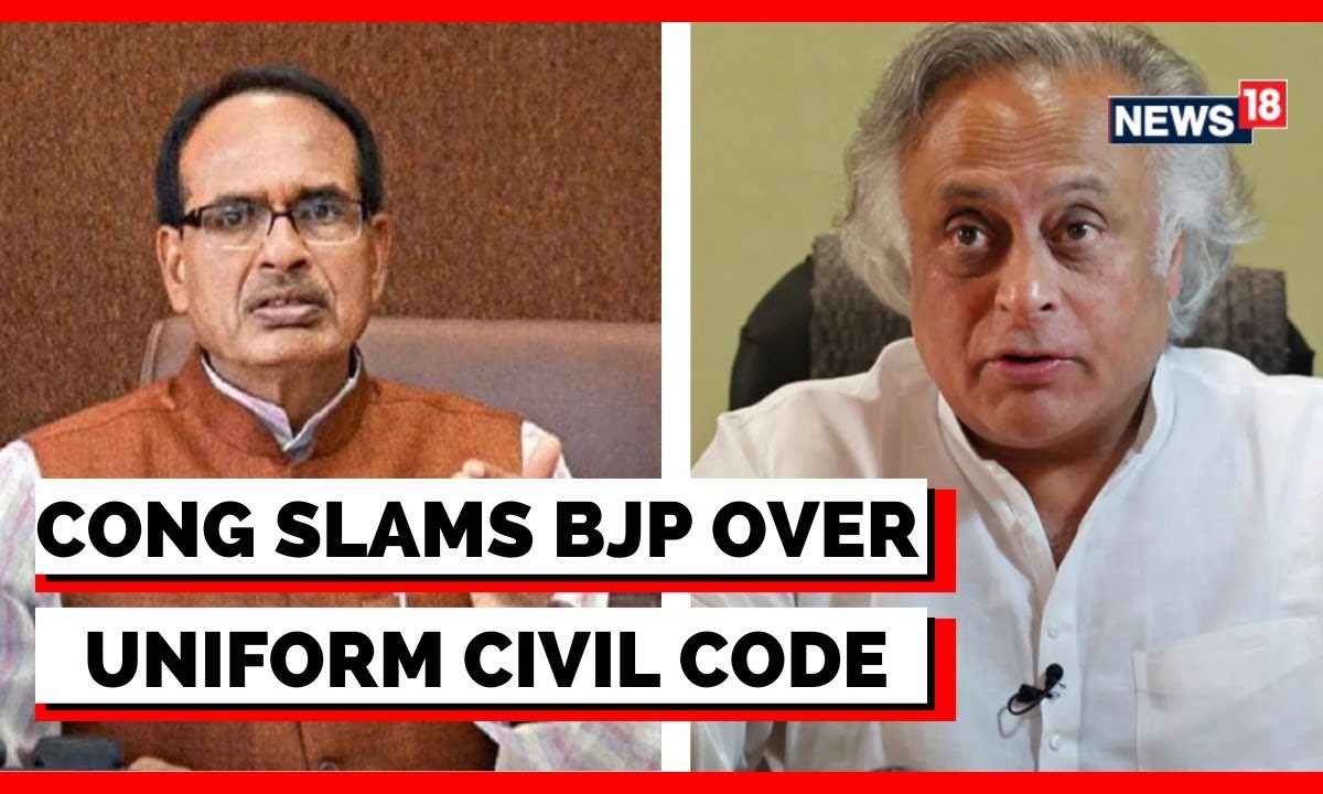 Uniform Civil Code News | BJP Raises Issue Of UCC Only During Polls: Jairam Ramesh | English ...