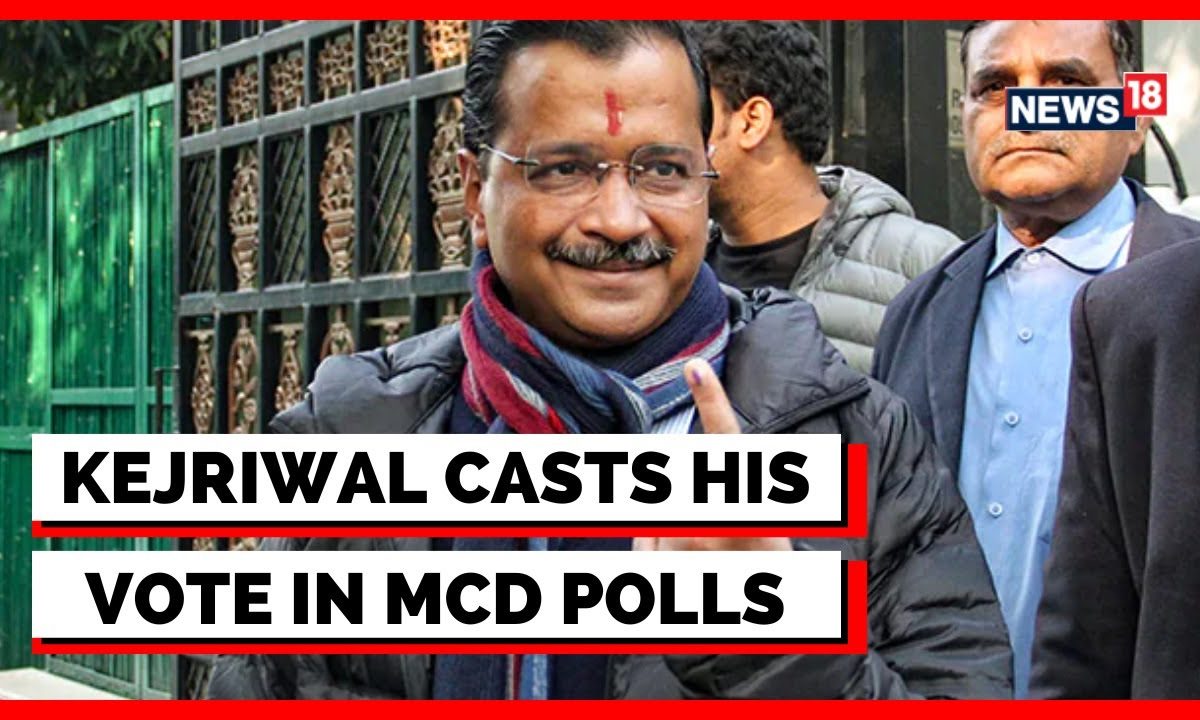 MCD Election 2022 | Delhi CM Arvind Kejriwal Exits The Polling Booth ...