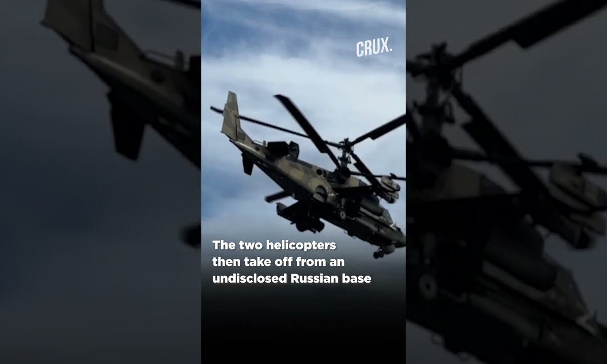 Russia's Ka-52 and Mi-24 Attack Helicopters Rain Missiles on Ukrainian ...