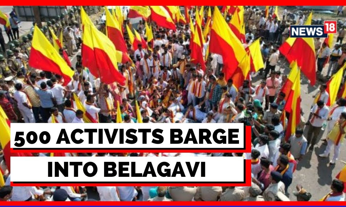 Activists Holding Shiv Sena, NCP , Congress Flags Try To Barge Into ...