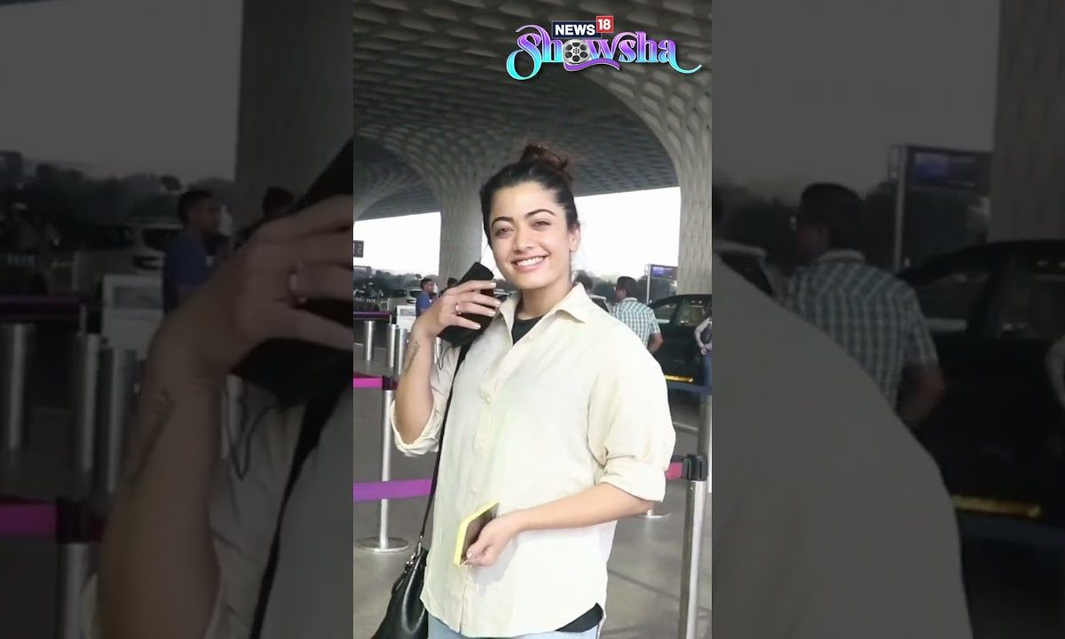 Rashmika Mandanna Spotted Repping Classic White Shirt! - News18 Rashmika Mandanna Spotted Repping Classic White Shirt! - News18