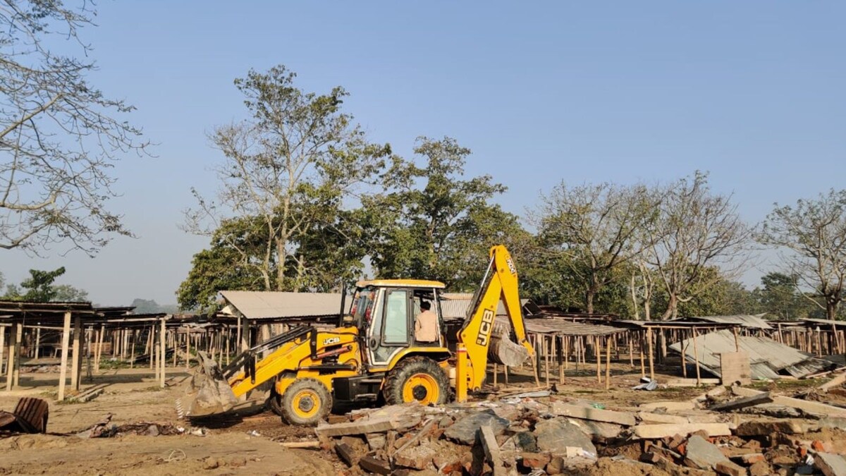 Massive Anti-encroachment Drive Underway in Parts of Assam; Nearly 400 ...