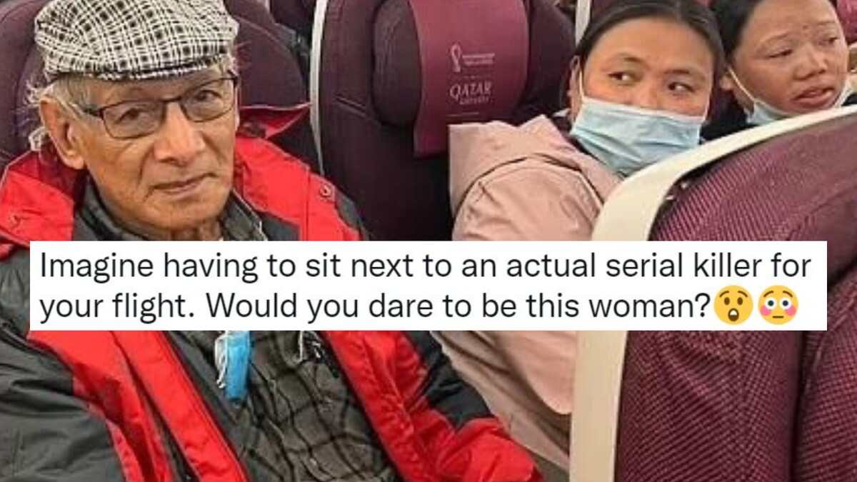 Woman's Reaction to Serial Killer Charles Sobhraj Sitting Beside Her on ...