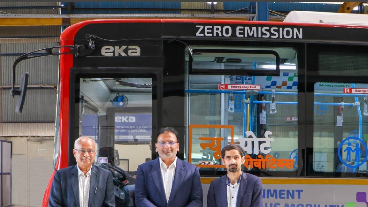 EKA Mobility Unveils India's First Electric Bus with Level 2 ADAS Tech ...