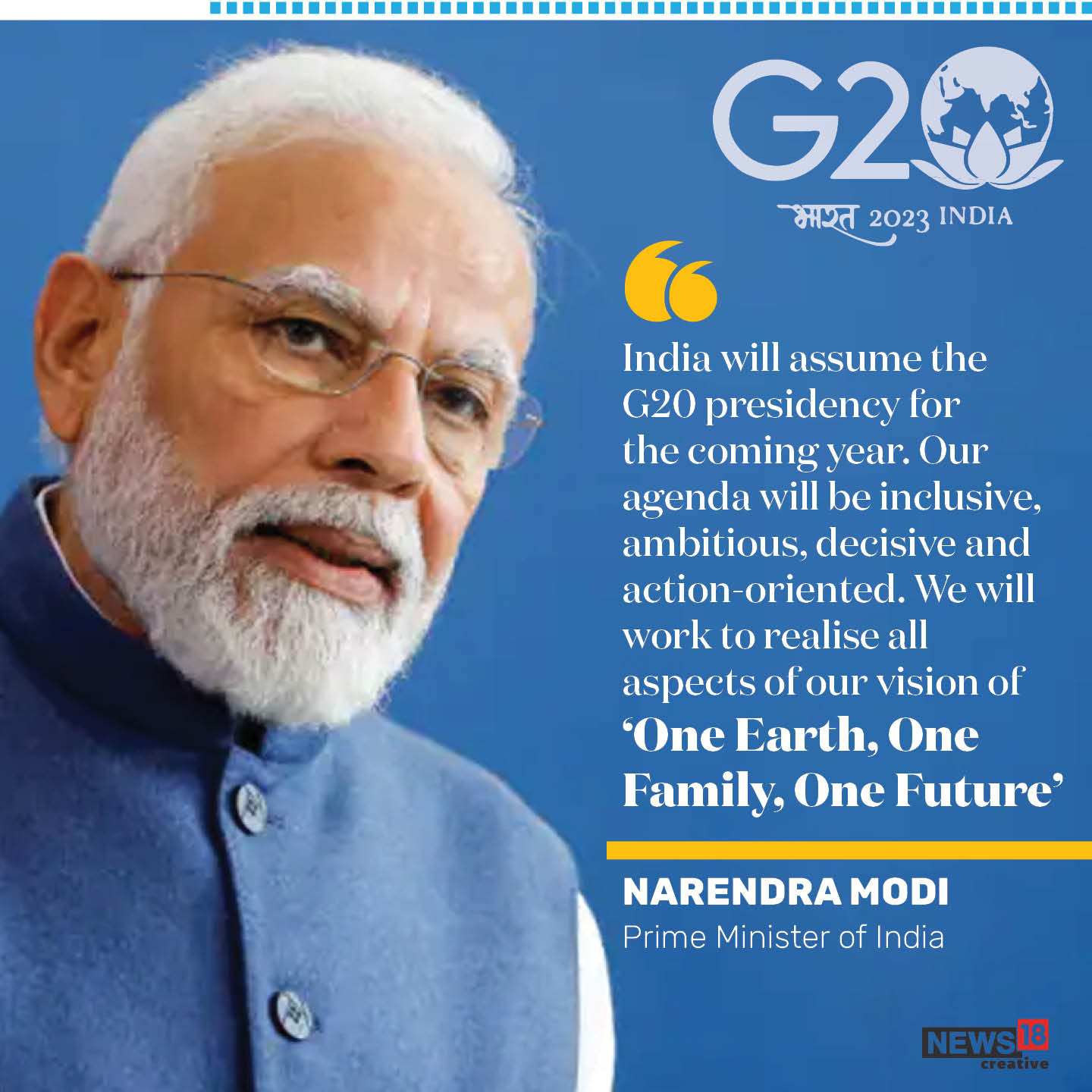 India Takes Over G20 Presidency: Here's What to Expect | In GFX - News18