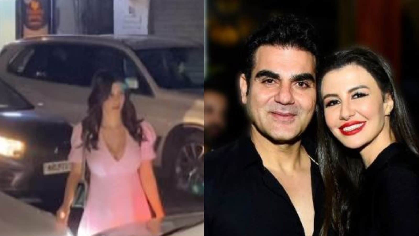 Arbaaz Khans Girlfriend Giorgia Andriani Nearly Gets Hit By A Car Watch Here