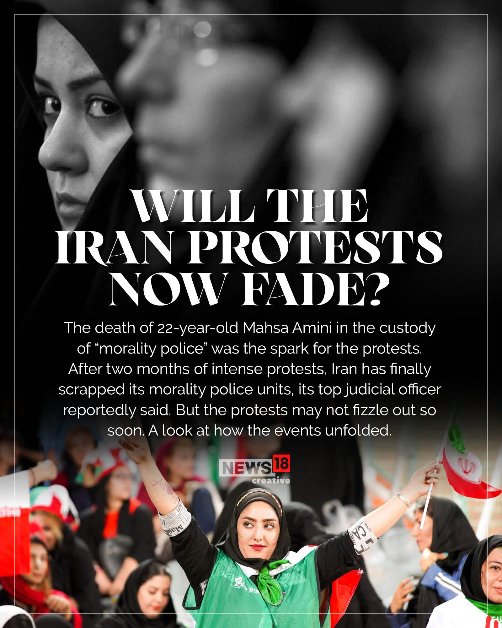 In GFX | Will Gasht-e-Ershad’s Disbanding End Protests in Iran? - News18