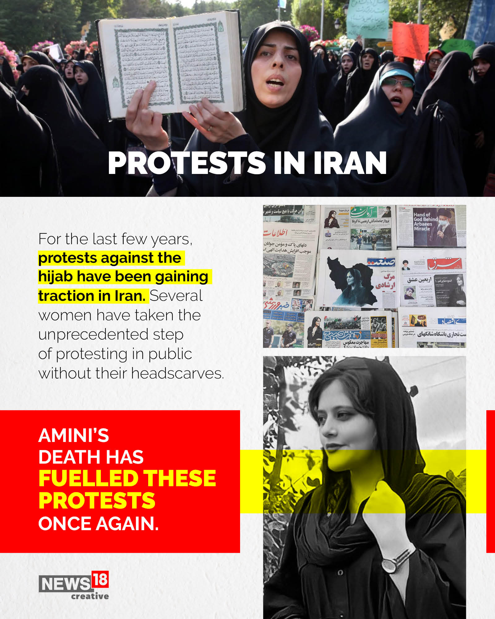 In GFX | Will Gasht-e-Ershad’s Disbanding End Protests in Iran? - News18