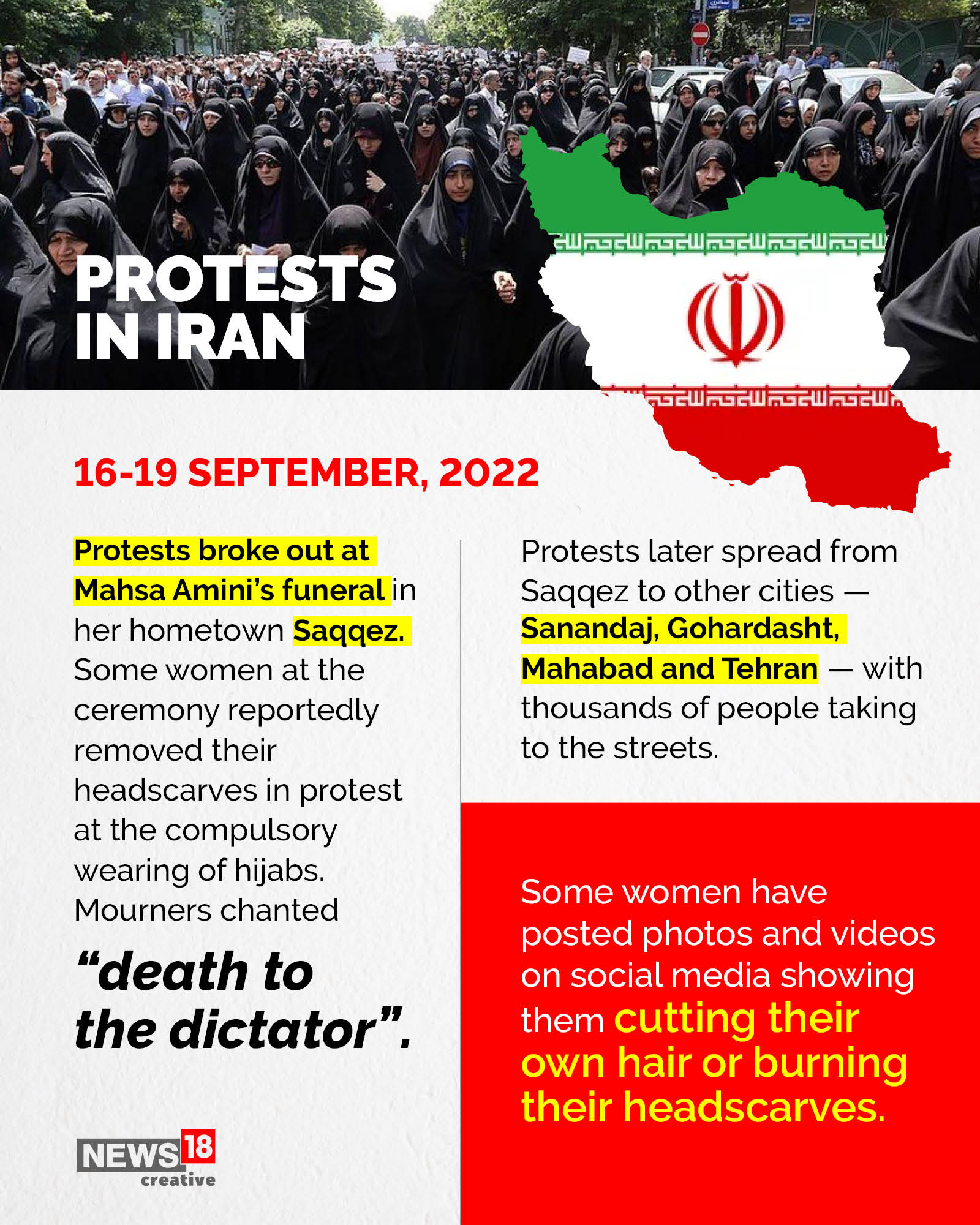 In GFX | Will Gasht-e-Ershad’s Disbanding End Protests in Iran? - News18