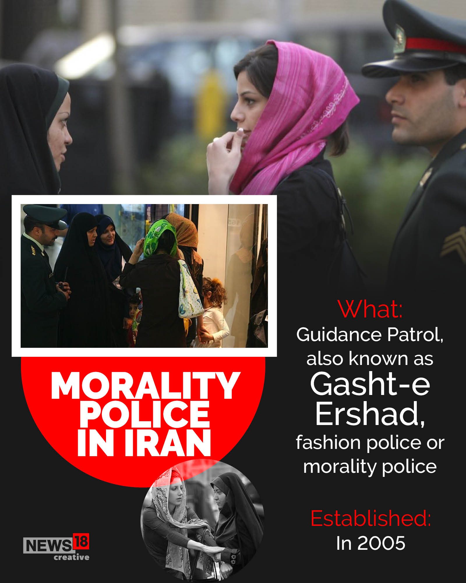 In GFX | Will Gasht-e-Ershad’s Disbanding End Protests in Iran? - News18