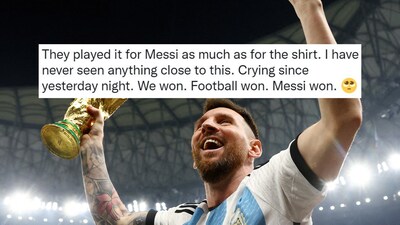 Exact Moment Messi Realised Argentina Won FIFA World Cup Has Fans ...