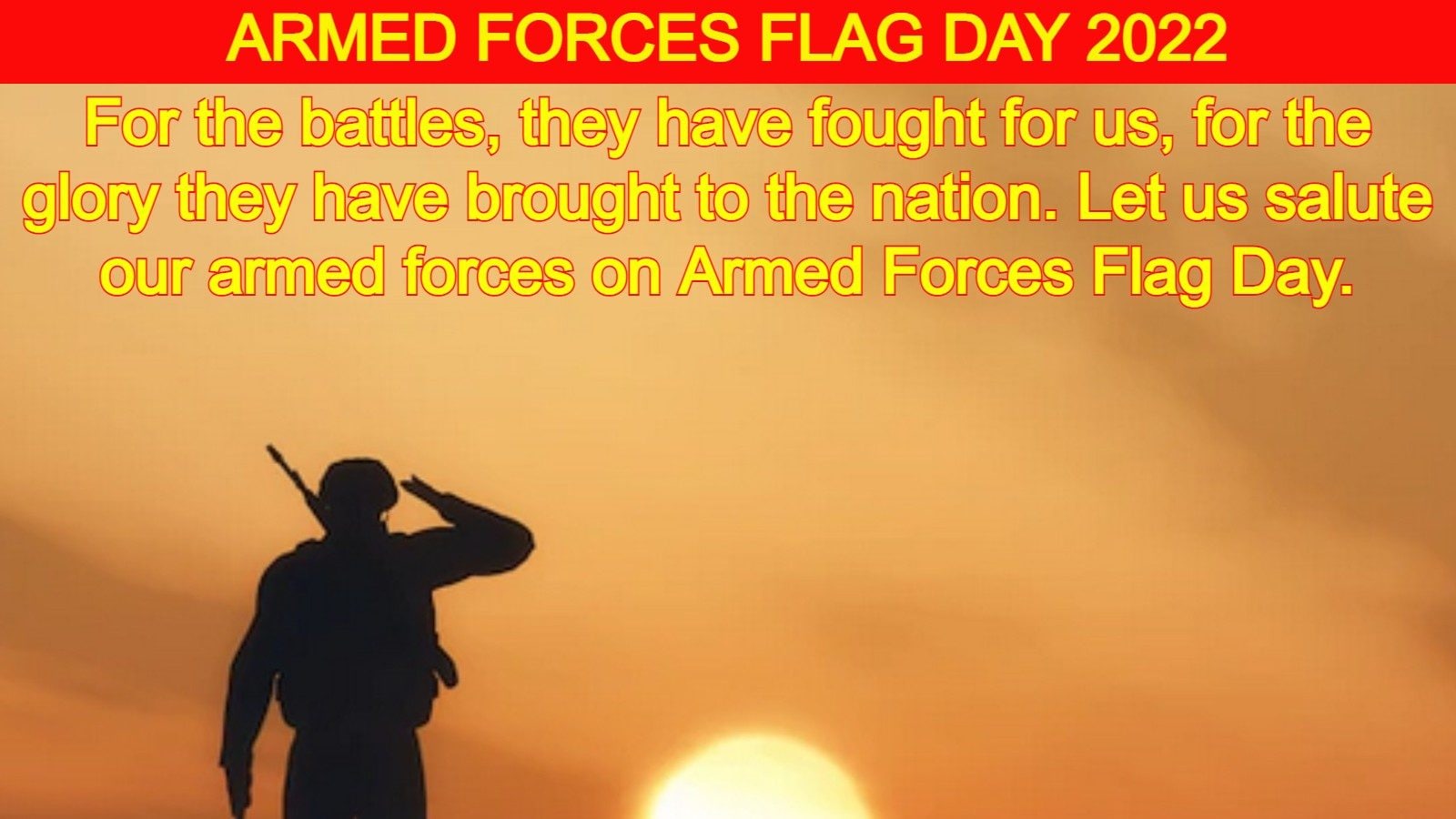 Armed Forces Flag Day 2022: Best Wishes, Images, Messages and Quotes to ... Armed Forces Flag Day 2022: Best Wishes, Images, Messages and Quotes to ...