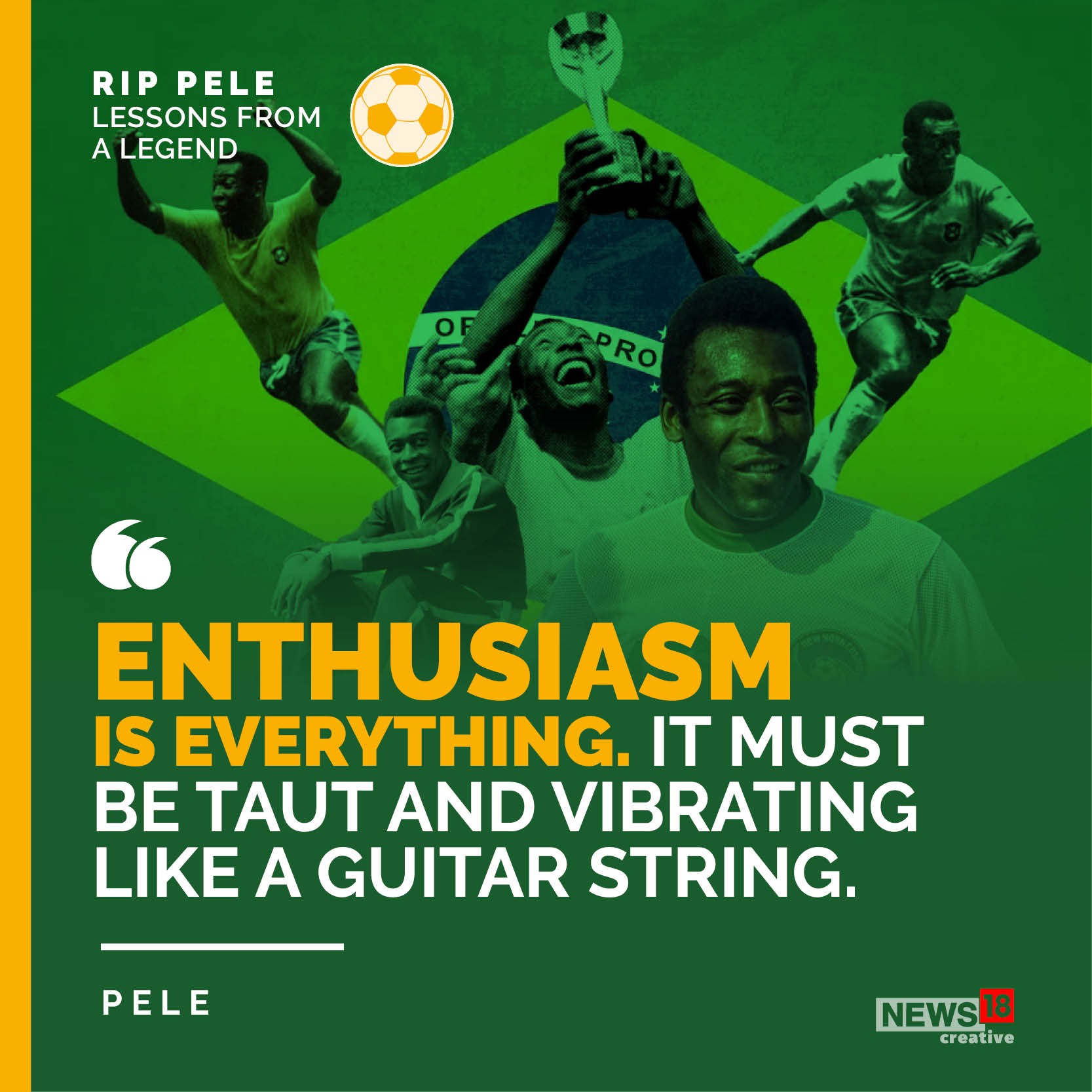 'Pele Will Never Die' - A Look at Legend's Best Life Lessons - News18