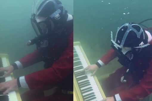 Pianist's Underwater Rendition of Iconic Little Mermaid Song Under The ...