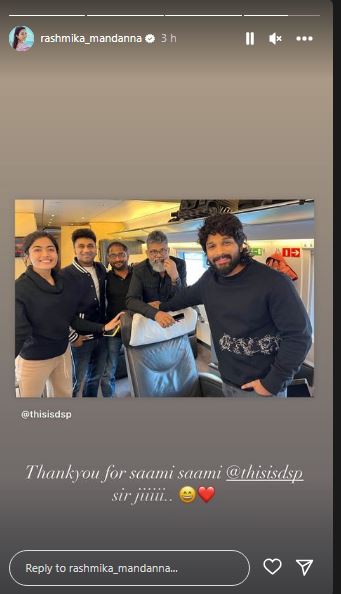 1 Year of Pushpa: Rashmika Mandanna Thanks DSP for Saami Saami, Posts ...