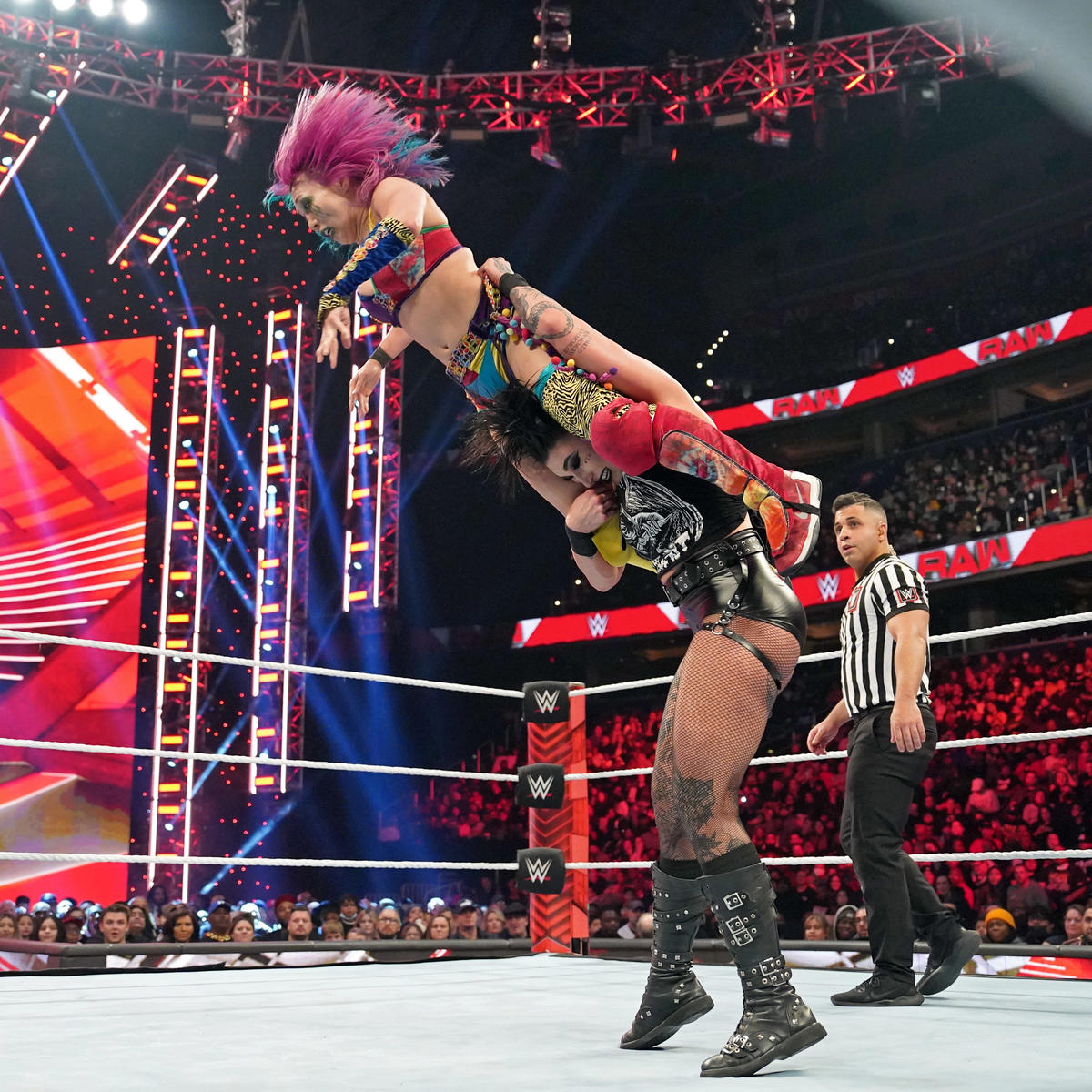 WWE RAW Results: Bayley Defeats Asuka & Rhea Ripley in a Triple Threat ...