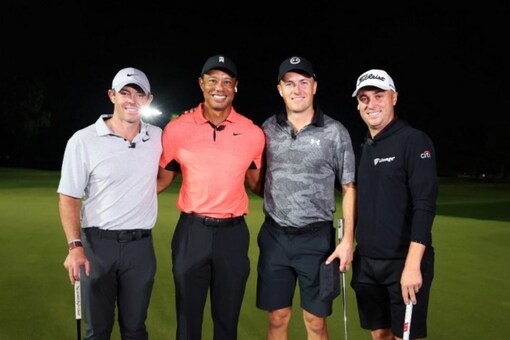 Justin Thomas and Jordan Spieth beat Tiger Woods and Rory McIlroy 3&2 in The Match - News18