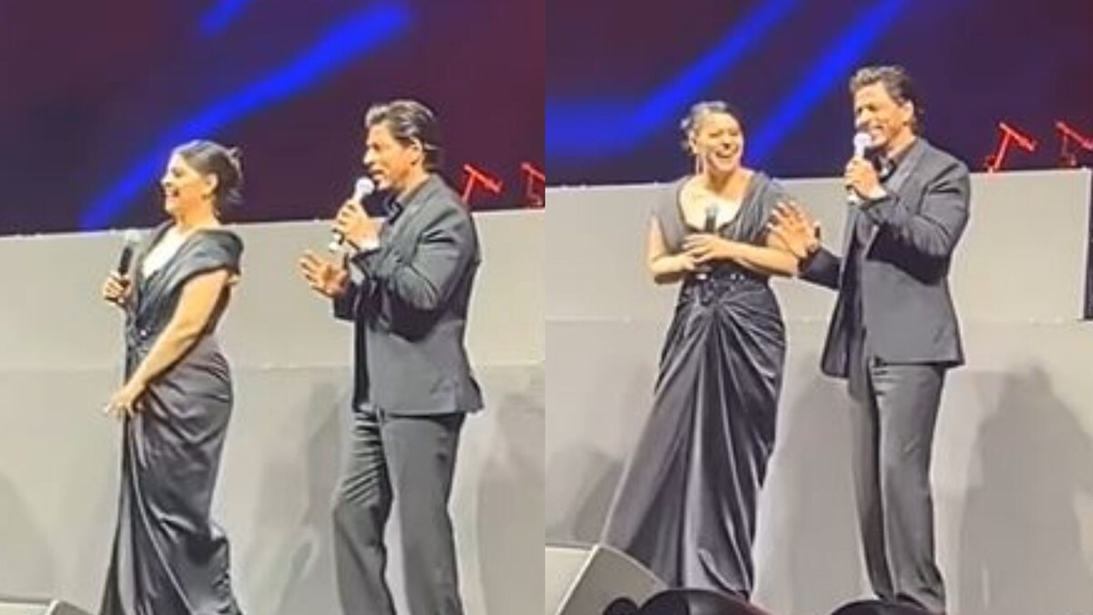 SRK Sings 'Tujhe Dekha To' for His 'Simran' Kajol at a Film Festival ...