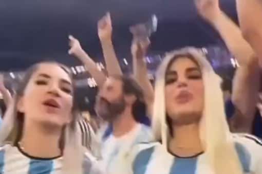 Woman Who Went Topless After Argentinas World Cup Win Escapes Arrest In Qatar News18