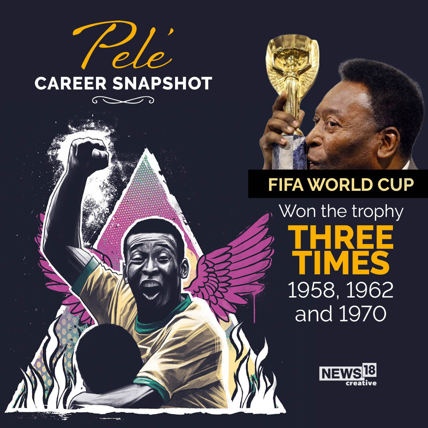 'Brazil's National Treasure' - A Look at Pele's Phenomenal Career - News18