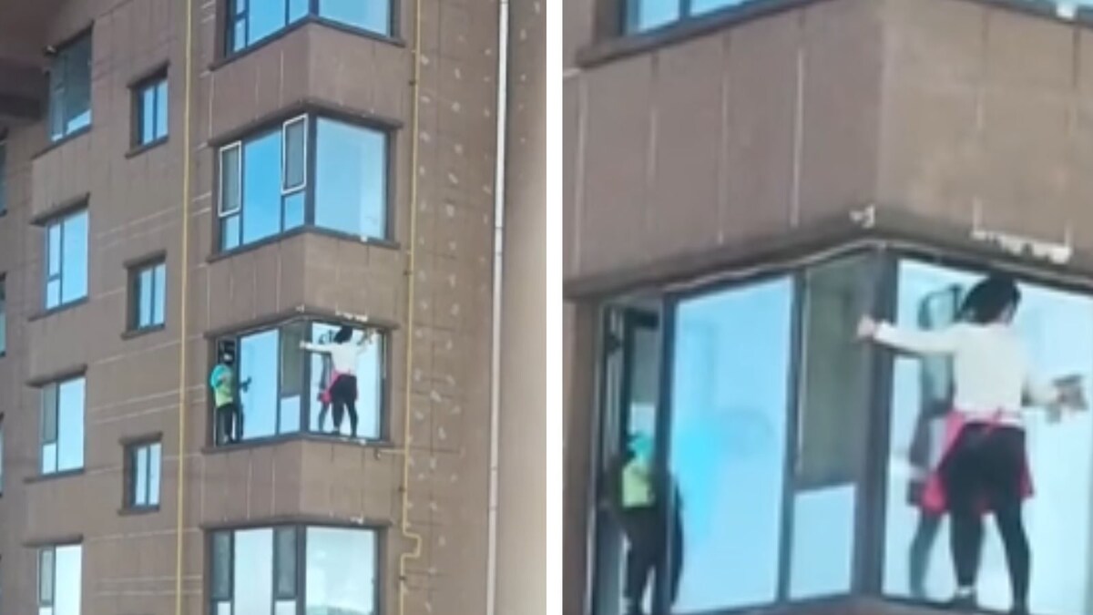 Video of Women Cleaning High-Rise Windows Without Safety Gears Shocks ...