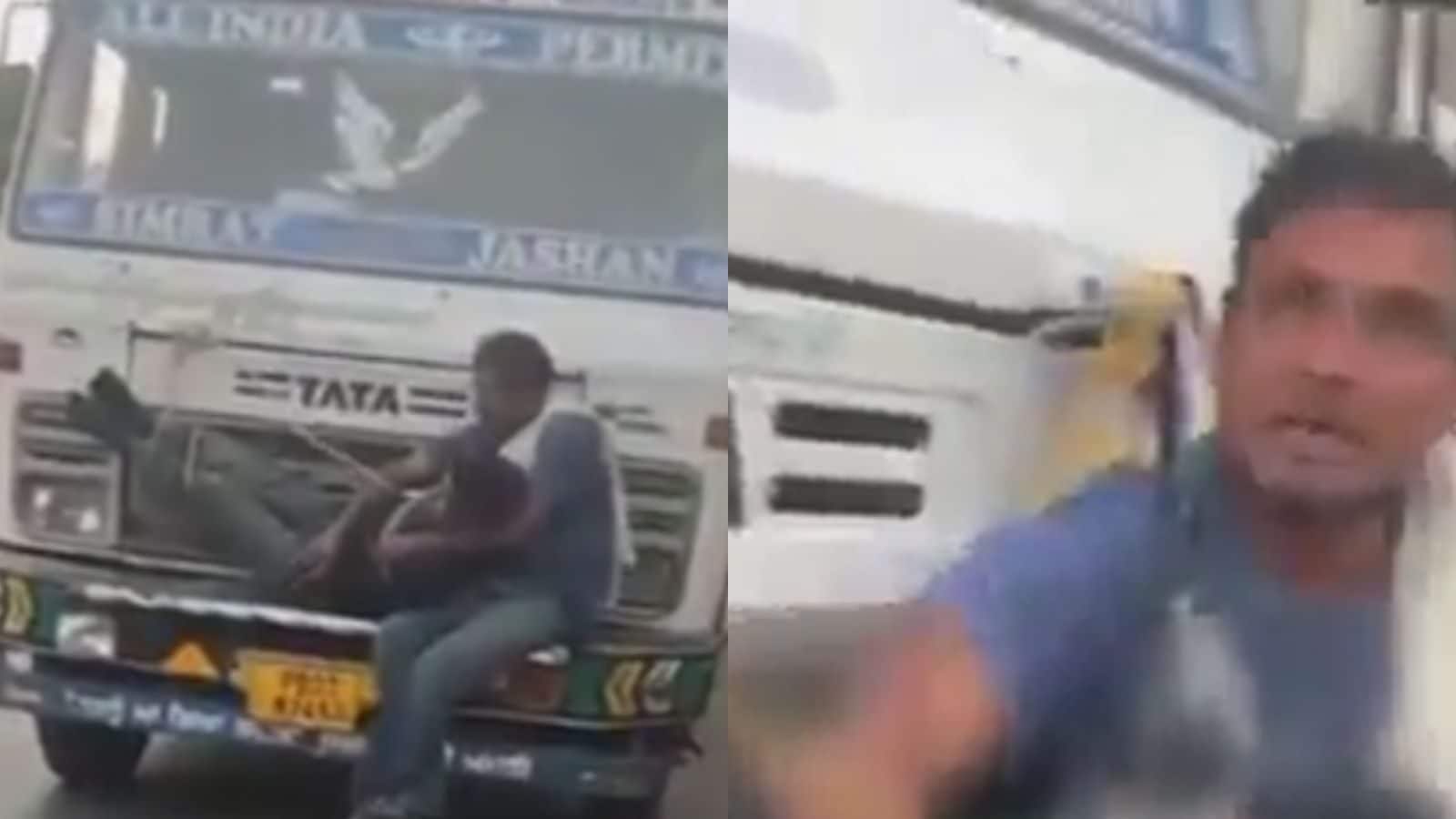 Thief Tied to Truck’s Bonnet After Stealing Wheat Sacks in Punjab’s ...