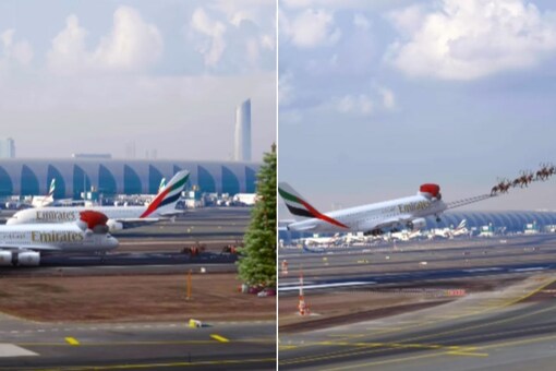 Emirates Airbus ‘Wearing’ Santa Hat With Reindeers Pulling it Off is ... Emirates Airbus ‘Wearing’ Santa Hat With Reindeers Pulling it Off is ...