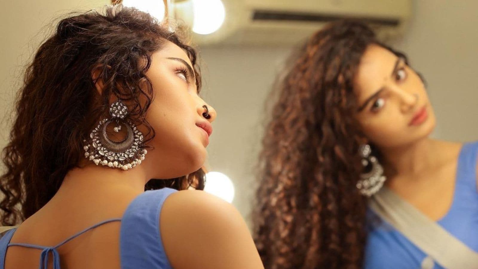 Premam Actress Anupama Parameswaran Rocks The Traditional Look In Blue ...