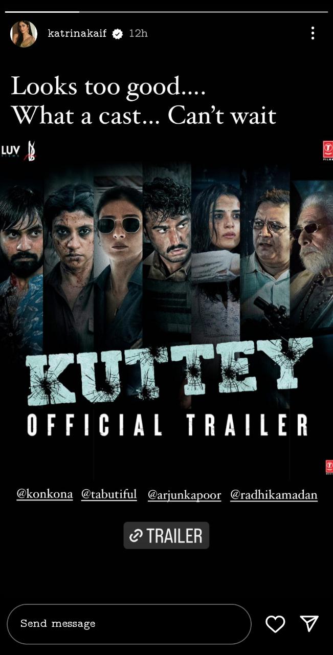 Arjun Kapoor's Kuttey Trailer Receives Love From Malaika, Alia, Katrina ...