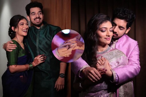 Marathi Actors Swanand Ketkar And Akshata Apte’s Engagement Photos Are ...