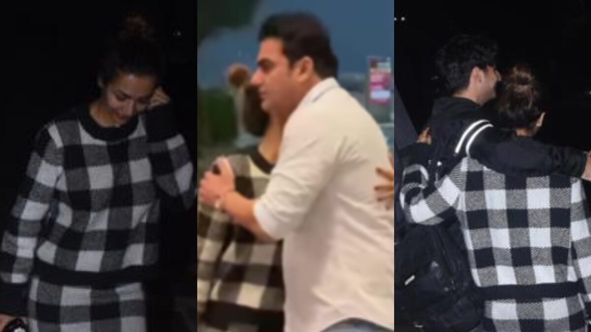 Malaika Arora in Tears, Hugs Ex Arbaaz Khan As Son Arhaan Khan Leaves ...