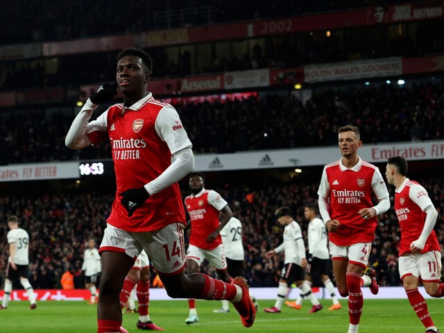 Premier League Eddie Nketiah Nets Brace As Arsenal Beat Manchester