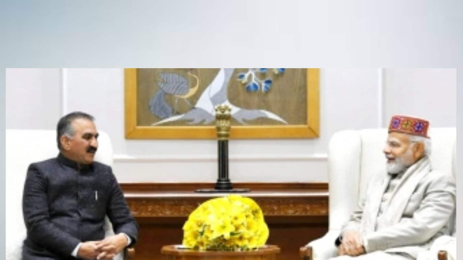 Himachal CM Sukhvinder Singh Sukhu Meets Modi, Seeks Liberal Assistance ...