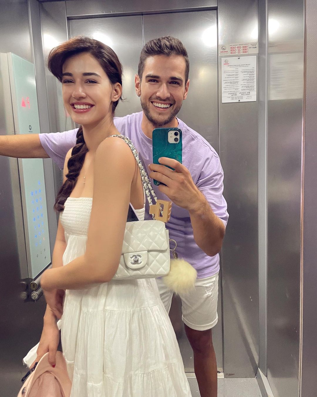 Disha Patani And Aleksandar Alex Ilic Pose For Cute Mirror Selfie ...