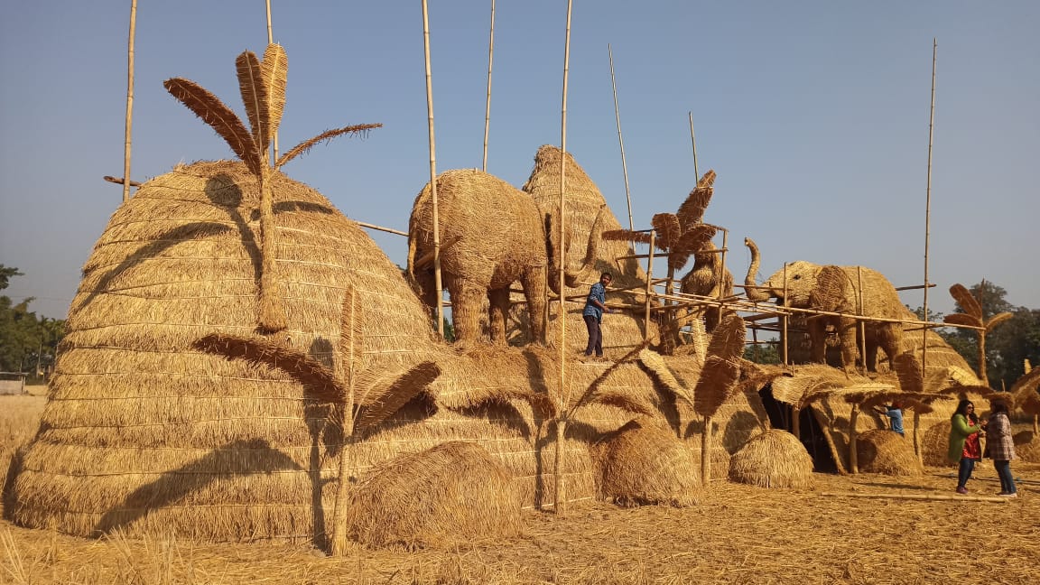 Assam: Man-Elephant Conflict-themed Bhela Ghar Draws Huge Crowd in This ...
