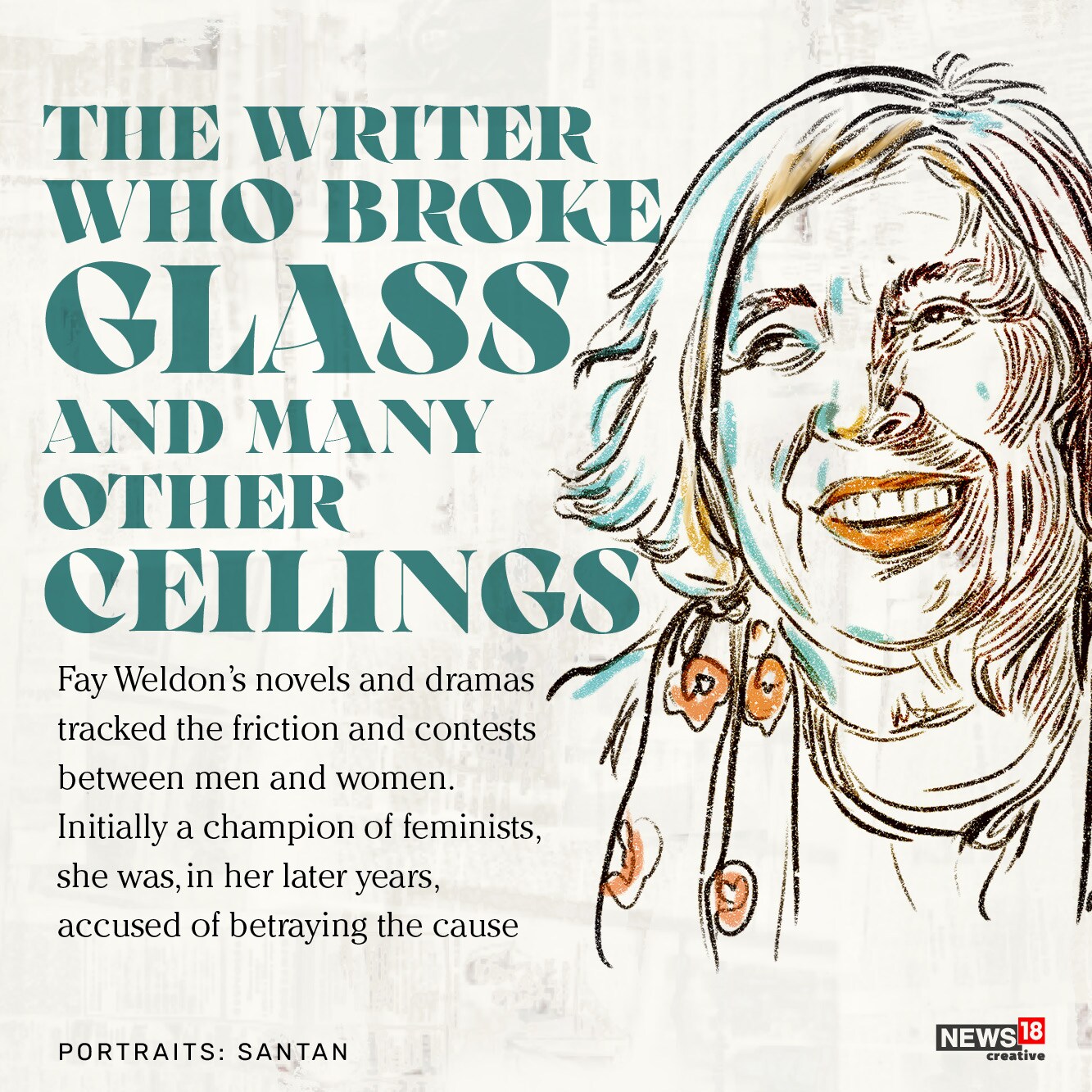 Fay Weldon: The British Writer Who Broke Glass & Many Other Ceilings ...