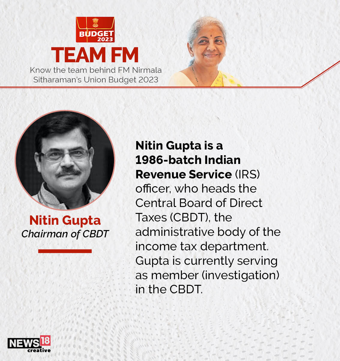 Budget 2023: Meet Nirmala Sitharaman's Key Team in Shaping Union Budget ...