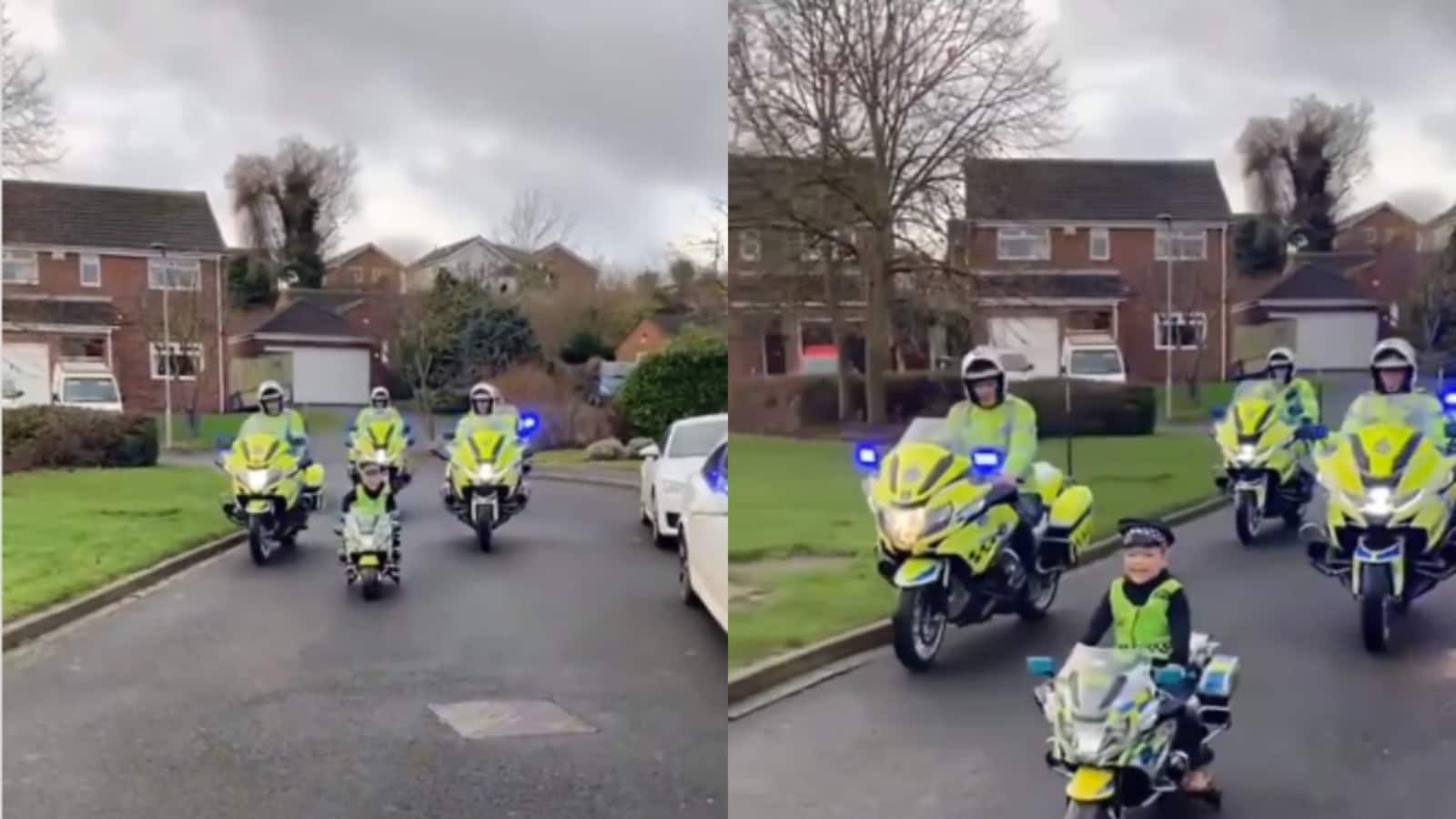 Watch: 5-Year-Old Boy Leads Police Patrol On His Tiny Bike, Reason Will ...