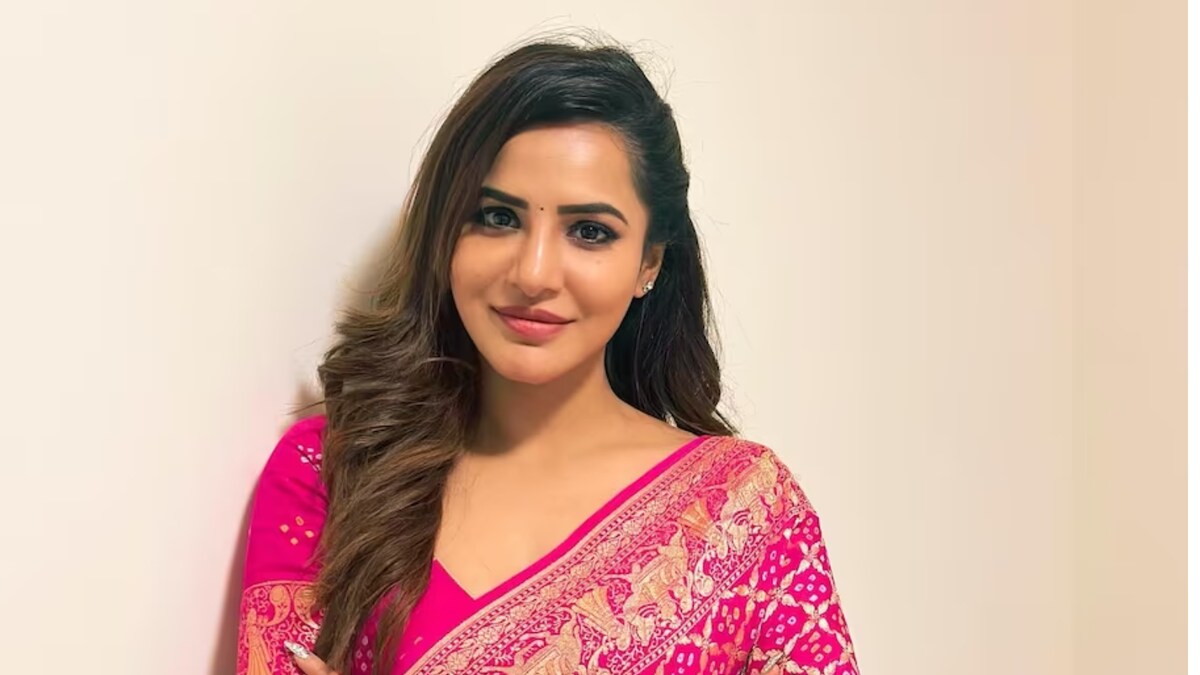 Telugu Actress Ashu Reddy Looks Pretty In Pink In This Elegant Saree ...