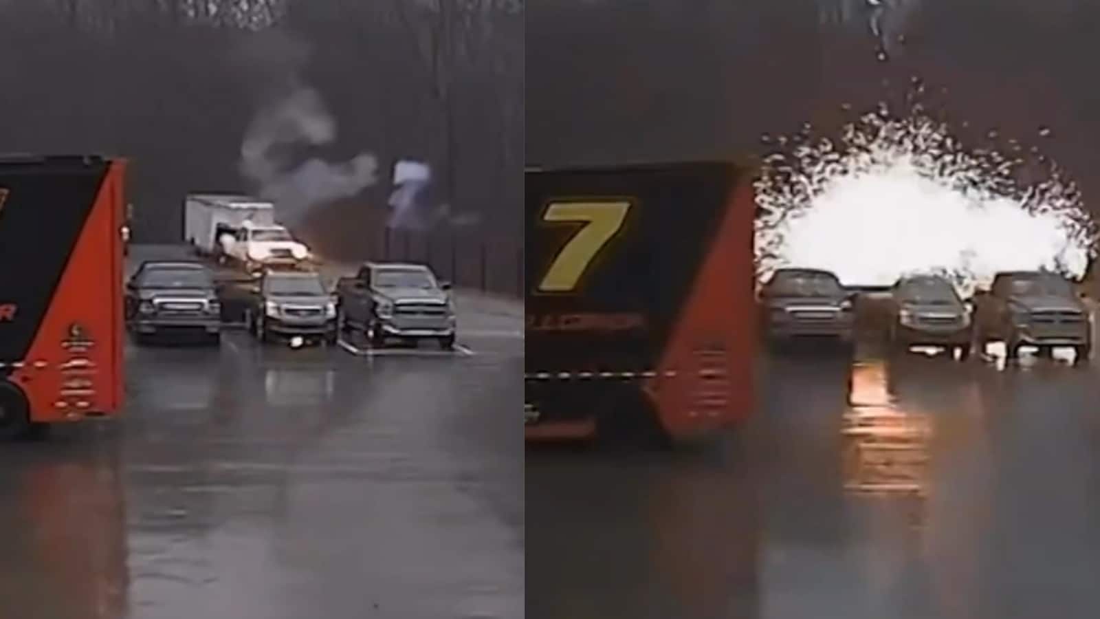 'New Tesla Charging': Lightning Strikes Vehicle in US, Turns on its ...