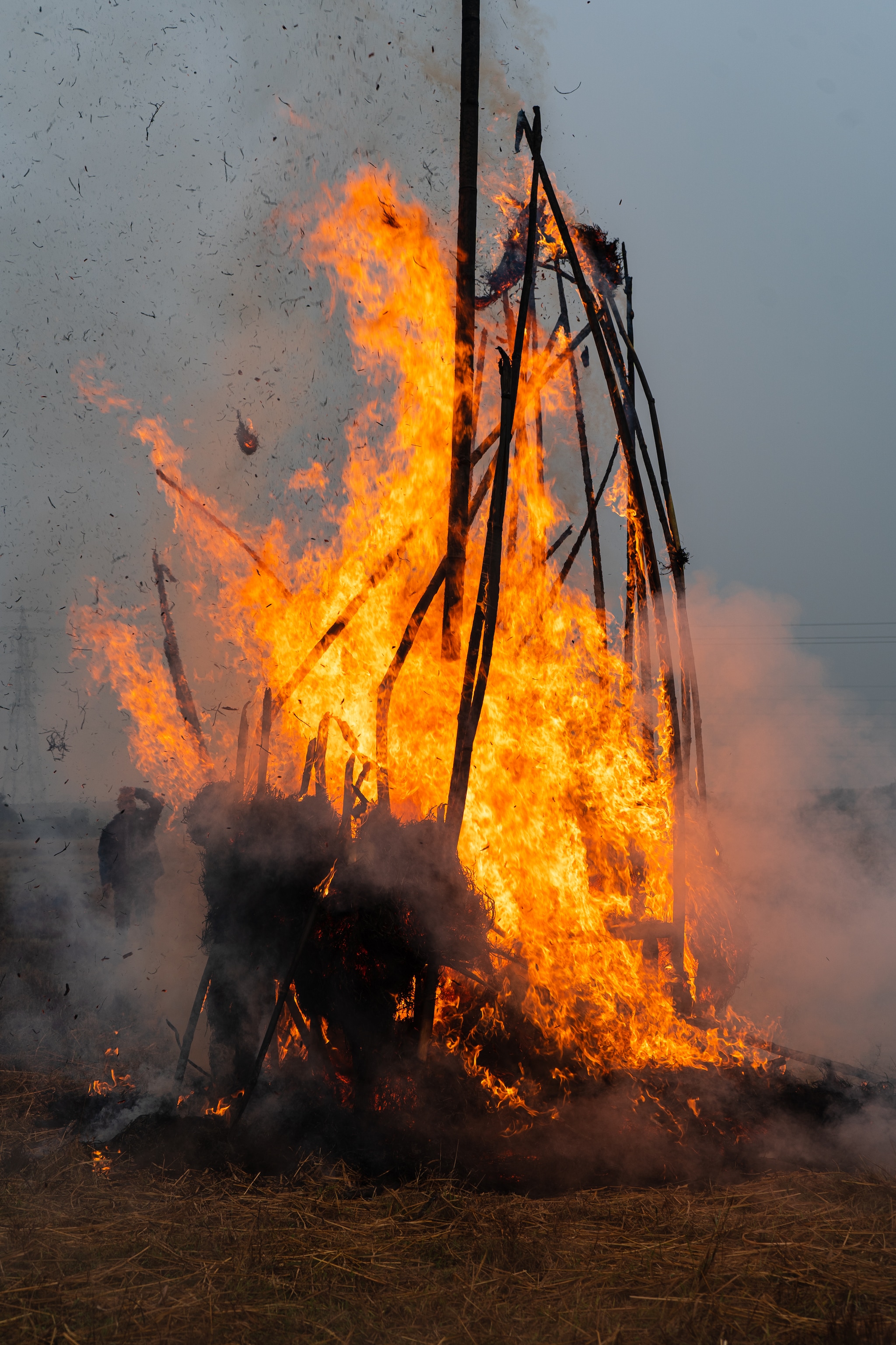 IN PICS: Magh Bihu Celebrated with Burning of ‘Meji’, a Traditional ...