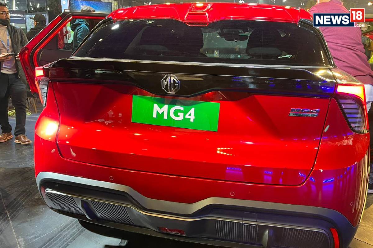 MG4 Electric Hatchback in Pics: See Design, Interior, Features and More in Detail - News18