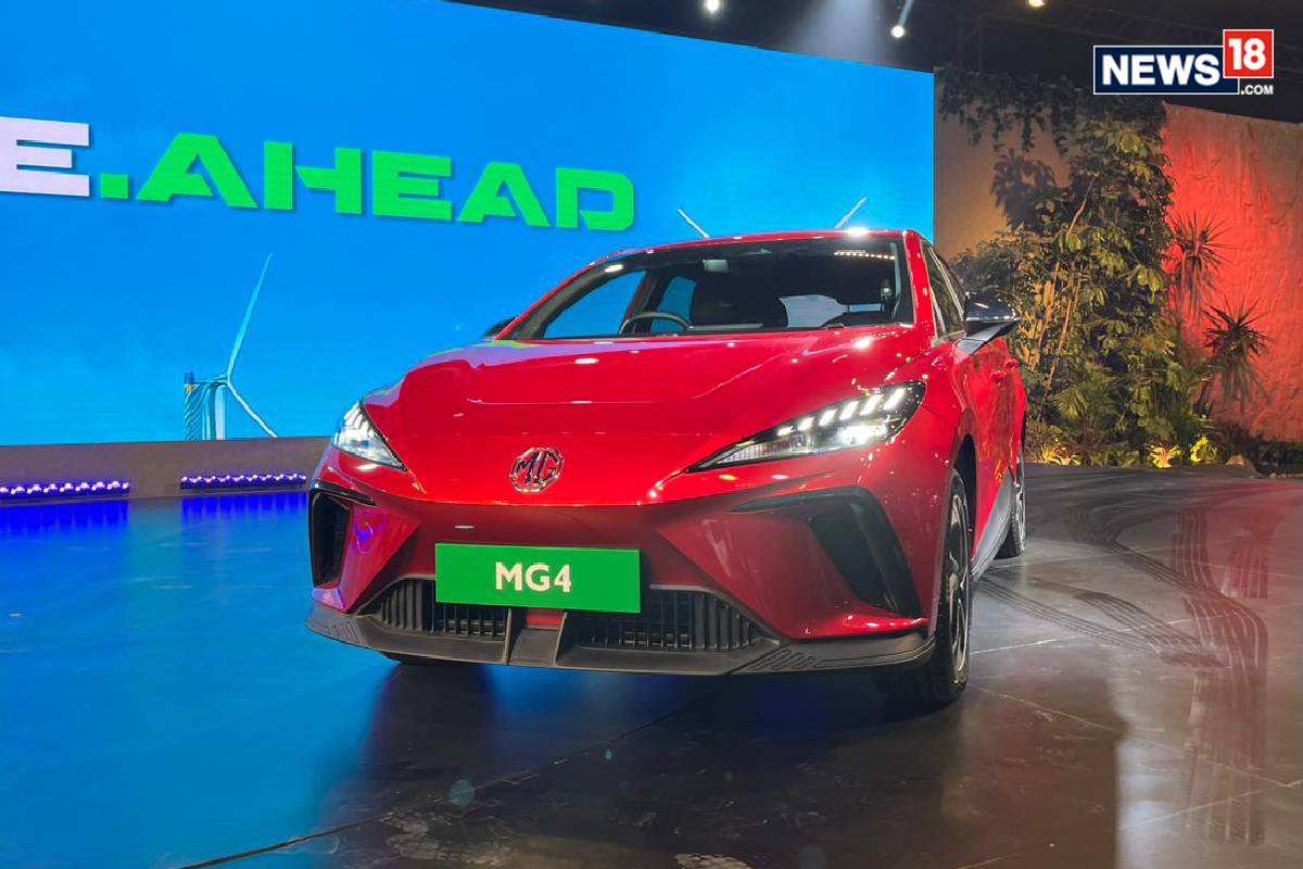 MG4 Electric Hatchback in Pics: See Design, Interior, Features and More in Detail - News18