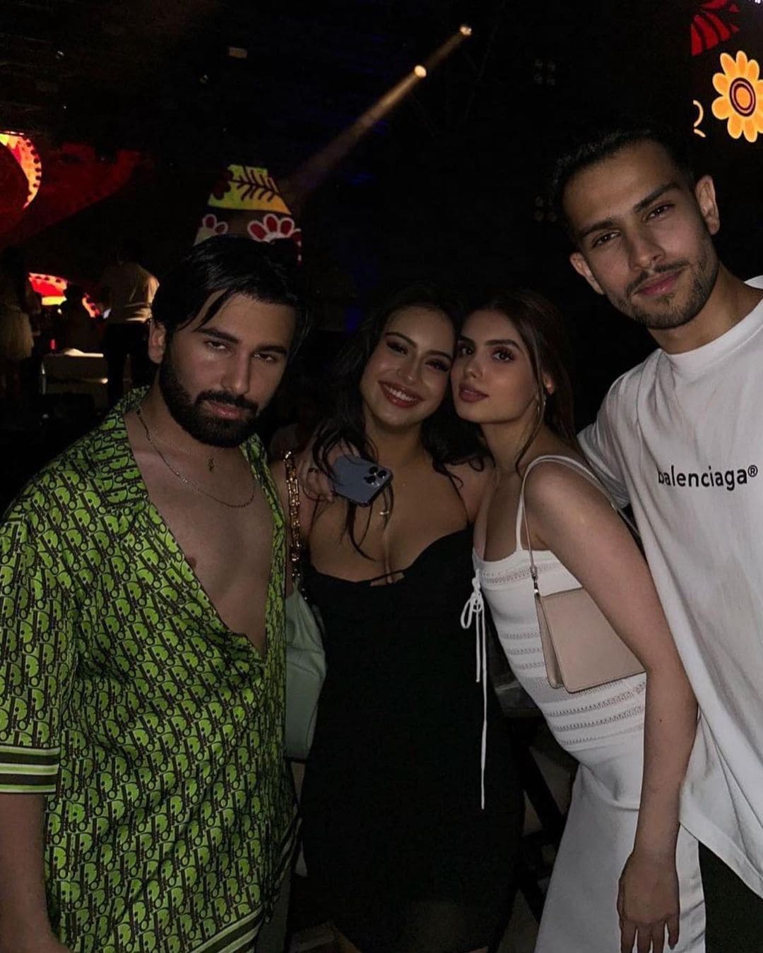 Nysa Devgn Turns Up The Heat In Black Dress With Plunging Neckline As ...