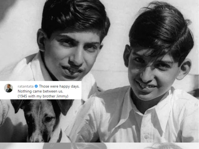 Ratan Tata's 'Happy Days' Throwback Pic With Brother Jimmy from 1945 is ...